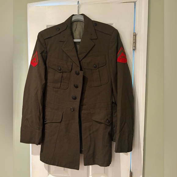 Jackets & Coats | Vintage Usmc Lance Corporal Service Dress Jacket ...